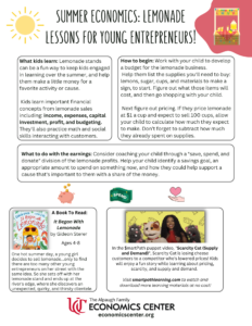Summer Economics for Families